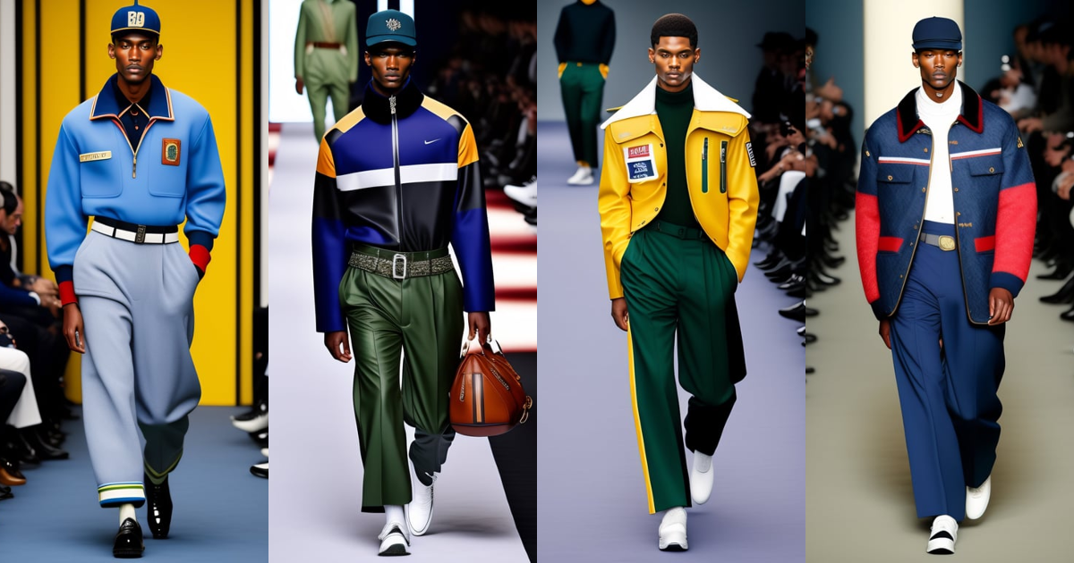 Lexica - Vintage golf inspired fashion runway winter season denim ...