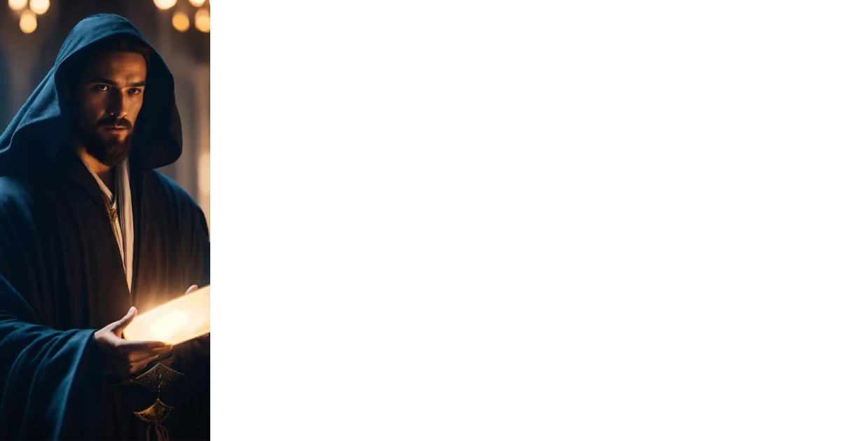 Lexica - Dark medium hair, french goatee, wizard robes, creating magic ...