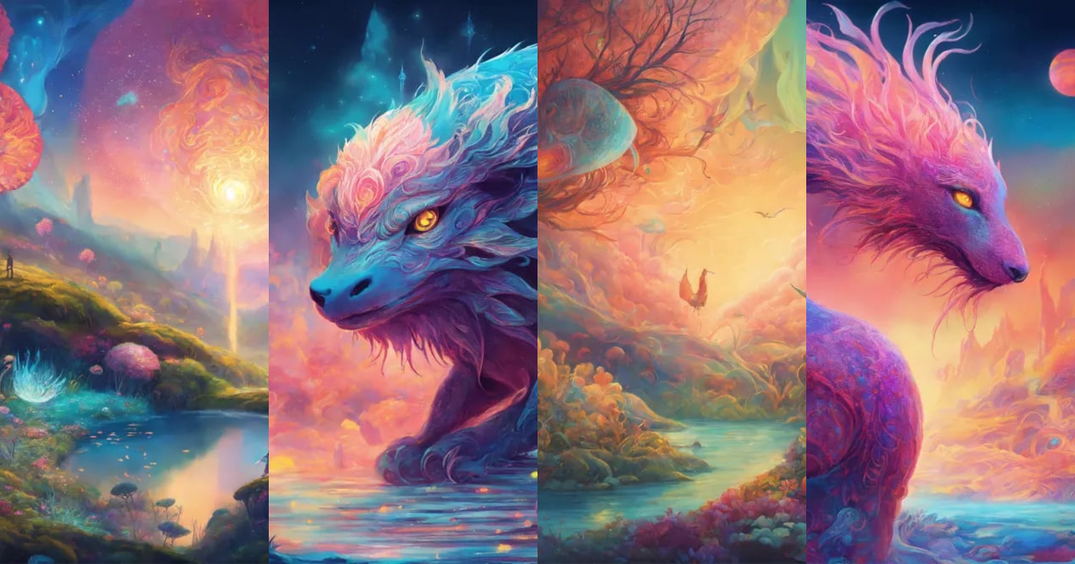 Lexica - Creature abstract art fantasy, illustration,highly detailed ...