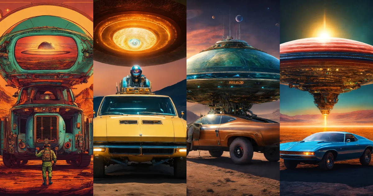 Lexica - Extraterrestrial vehicle extraterrestrial 3 eye opened men