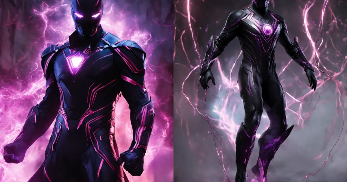 Lexica - Marvel style Name Void Costume A deep black suit with wisps of ...