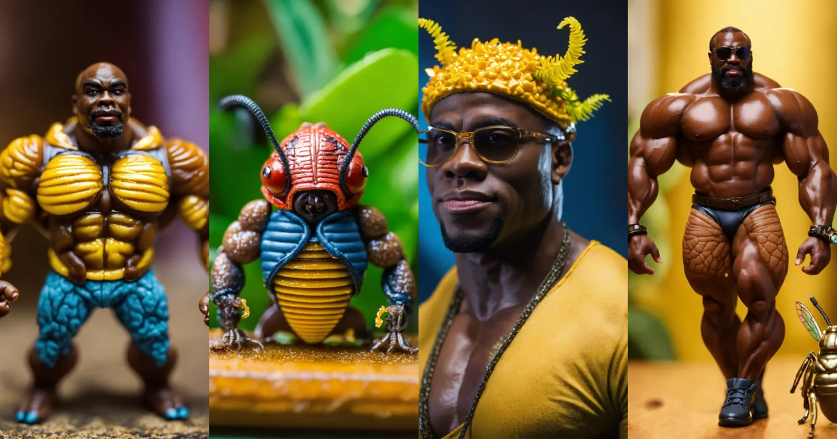 Lexica - 1 inch Bug size Shrunk tiny shrinking micro Rapper fairy toy ...