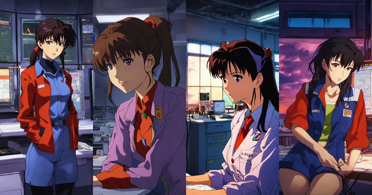 Lexica - Portrait of Misato Katsuragi from Neon Genesis Evangelion ...