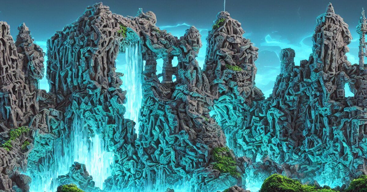 Lexica - Atlantis zeus statue and hill valley grec greeble temple of ...