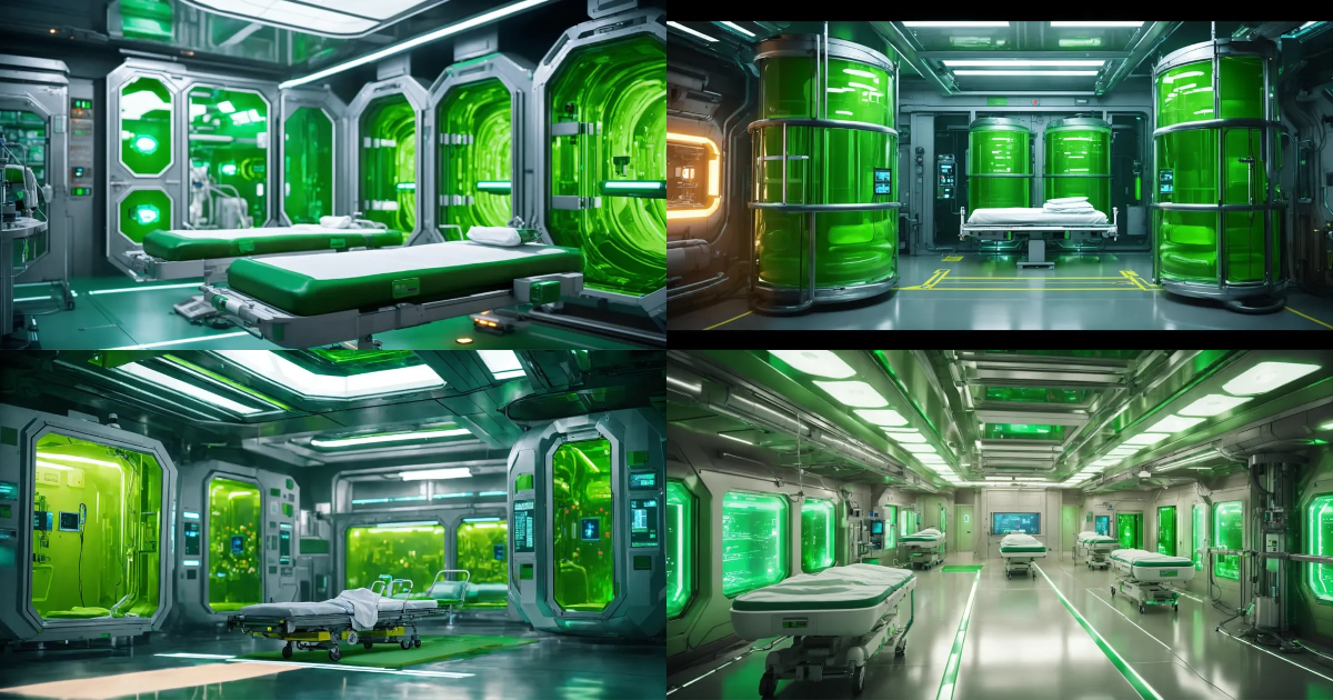 Lexica - A realistic photo of an advanced medical facility, with ...