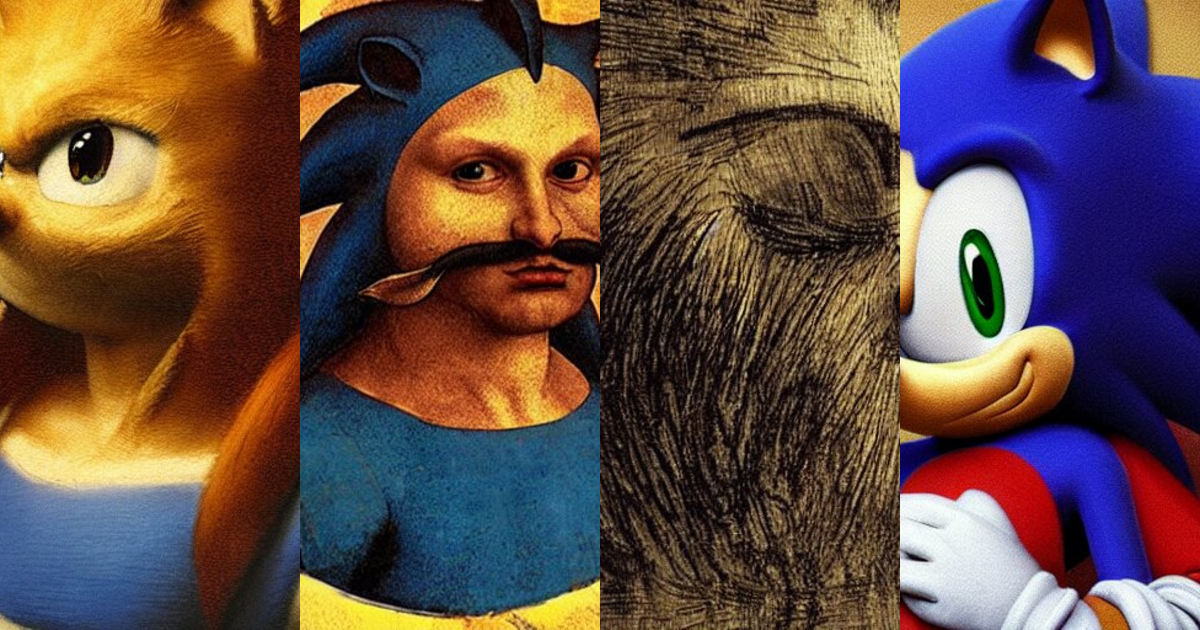 Lexica - Sonic the Hedgehog portrait by Leonardo da Vinci