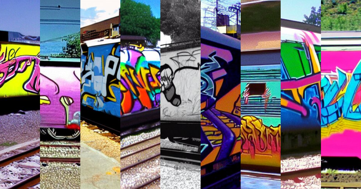 Lexica - Adult swim graffiti train, sony mavica mvc fd 8 8