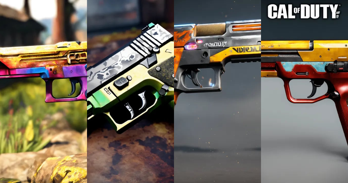 Lexica - Call of Duty rare pistol skin, realistic and hyper-detailed ...