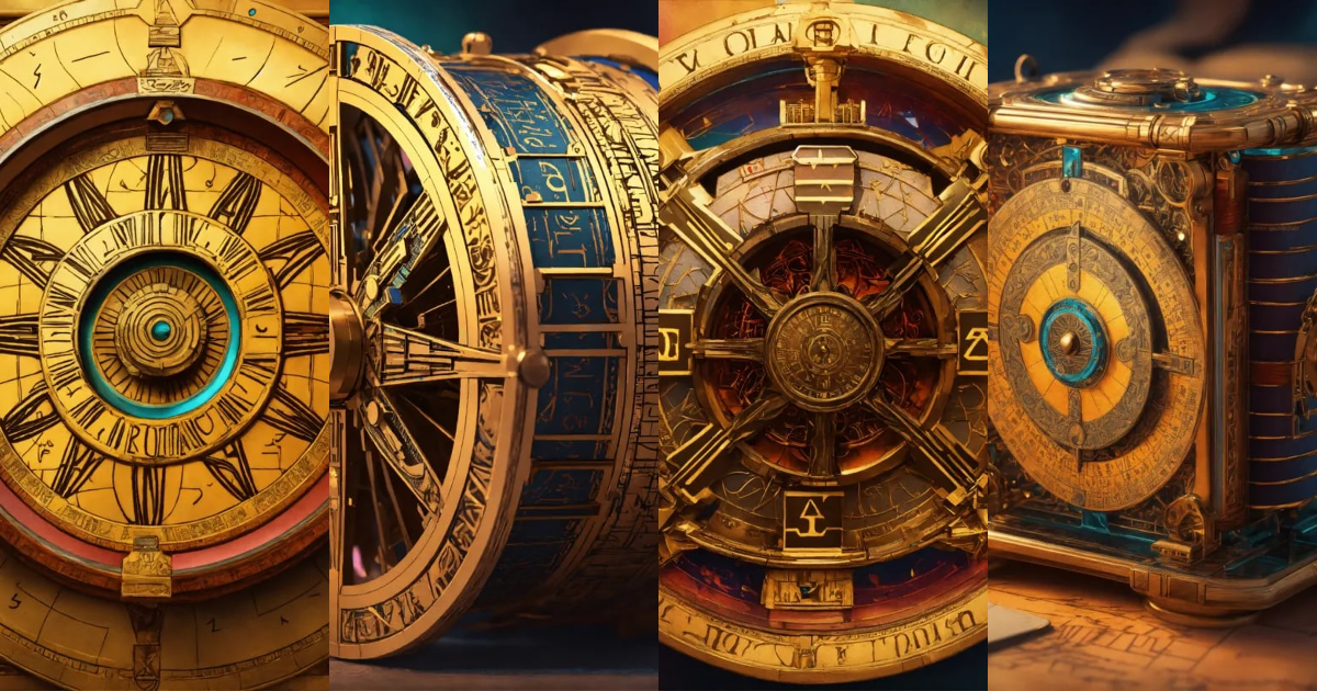 Lexica - The Da Vinci Code cryptex, 2D illustration style, sharp focus ...