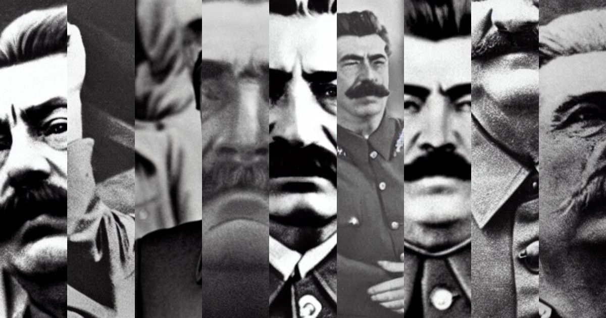 Lexica - Close up photo of joseph stalin standing on his knees, crying ...