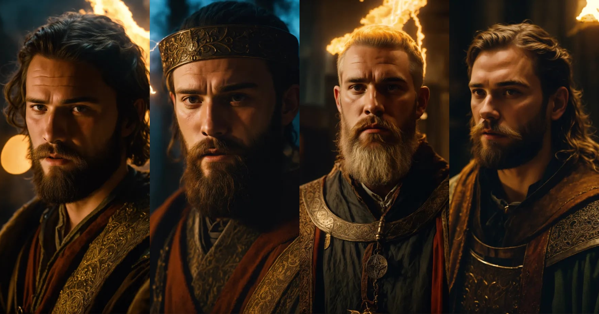 Lexica - A cinematic portrait of a young medieval wizard with round ...