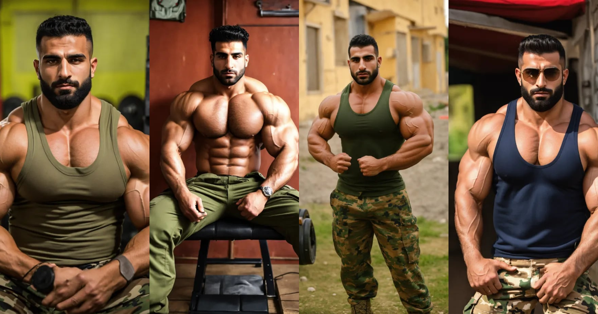 Lexica - 30-year-old Lebanese man with big muscles, big bodybuilder ...