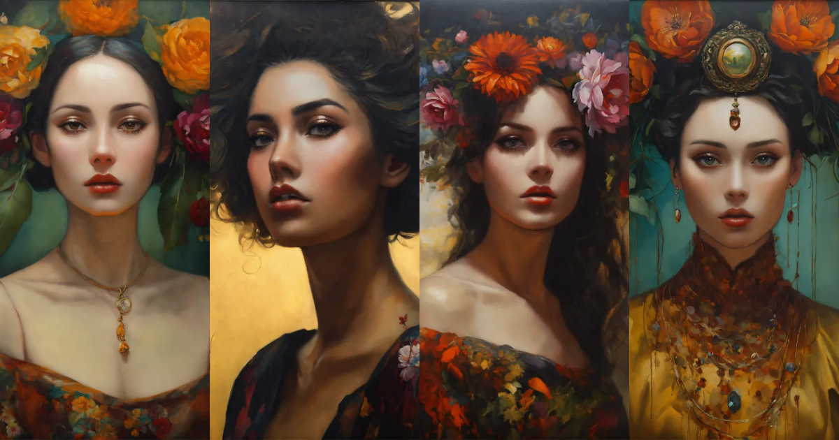 Lexica - A stunningly beautiful yet macabre oil painting of a stunning ...