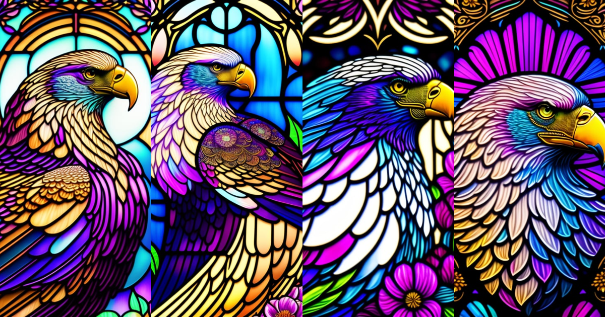 Lexica - Stained glass window design of a overwhelmingly beautiful ...