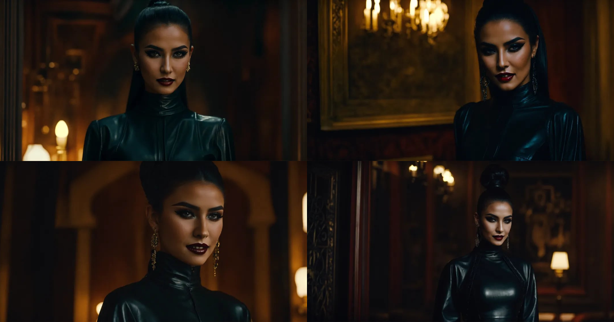 Lexica - Cinematic vampire underworld movie look, stunning arab woman ...