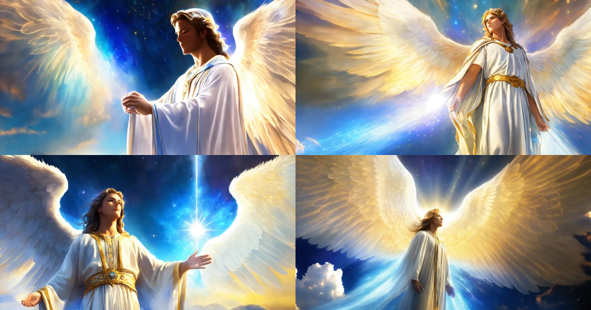 Lexica - Angel moving up beautiful uplifting spiritual visionary scene ...