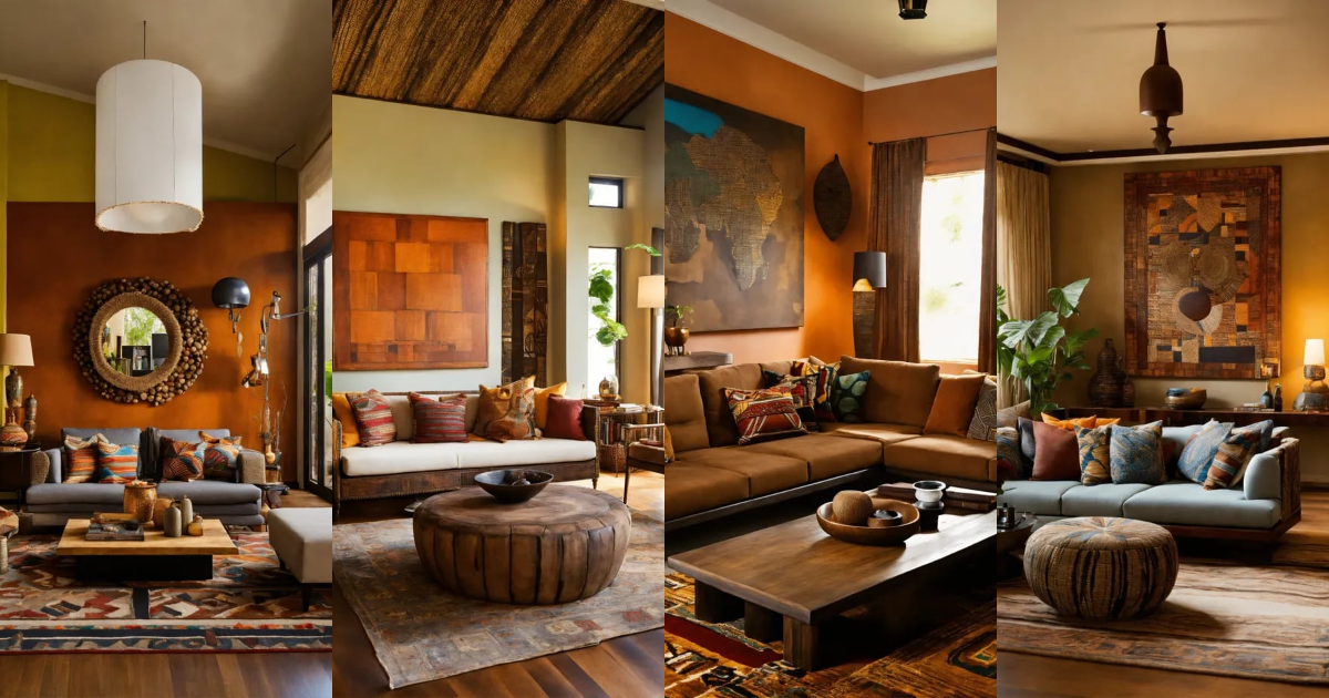 Lexica - African designed living room with modern but stylish features
