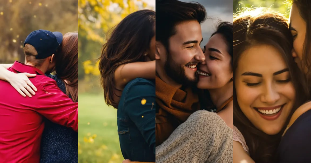 Lexica - CREATE AN IMAGE OF A JOINT COUPLE HUGGING EACH OTHER SHOWING ...