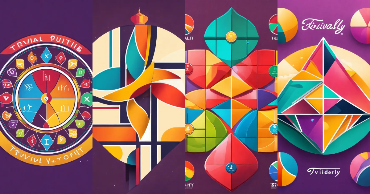 Lexica - Logo of triviality game inspired of trivial pursuit game ...