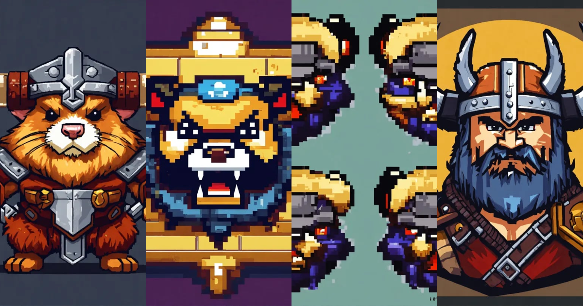 Lexica - Game character heavy metal quadrate head evil hamster viking ...