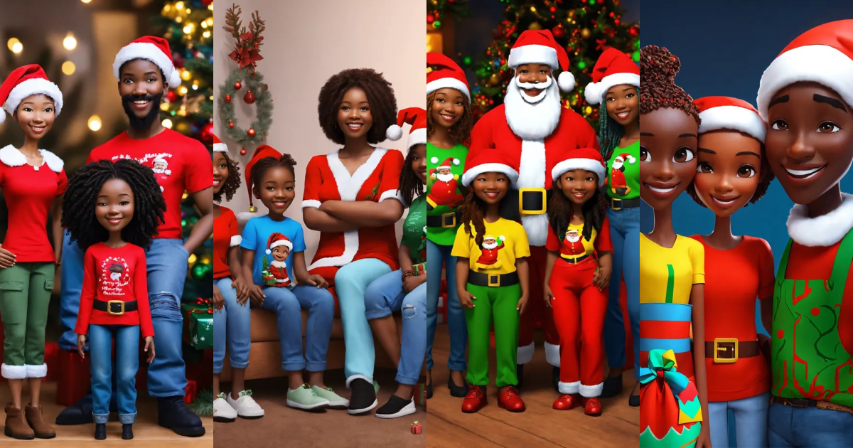 Lexica - 3D ultra detail smiling faceless art dark complexion African ...