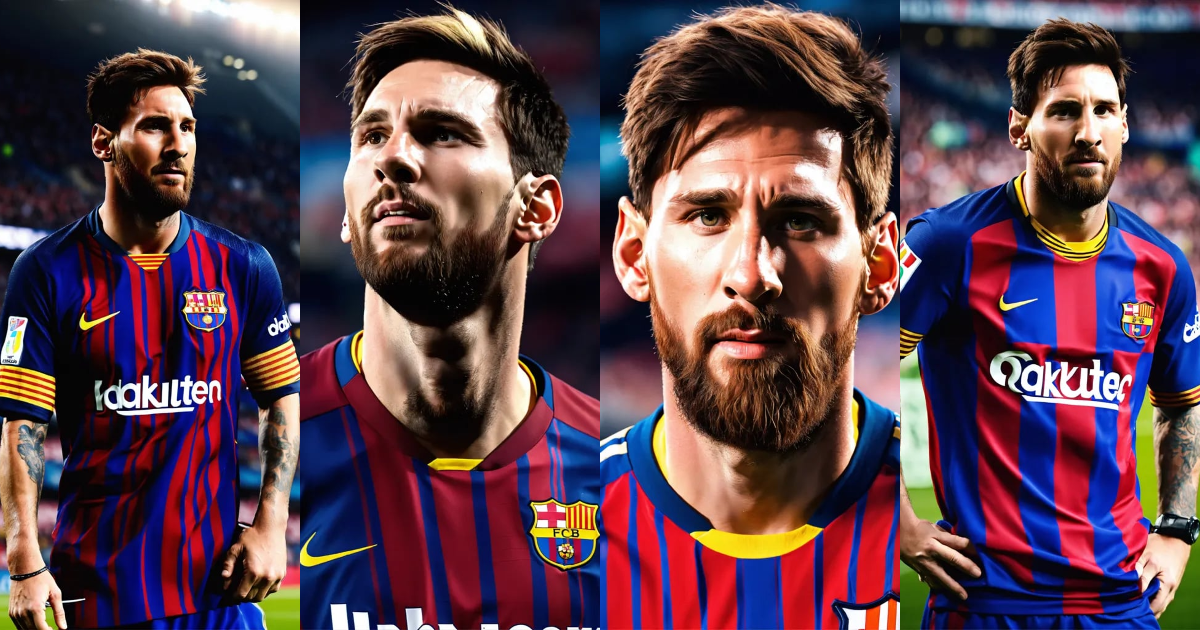 Lexica - Lionel Messi, looking at camera, ultra realistic, high quality ...