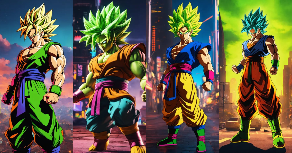 Lexica - Create a modern-day, human-Saiyan Broly in the style of Unreal ...