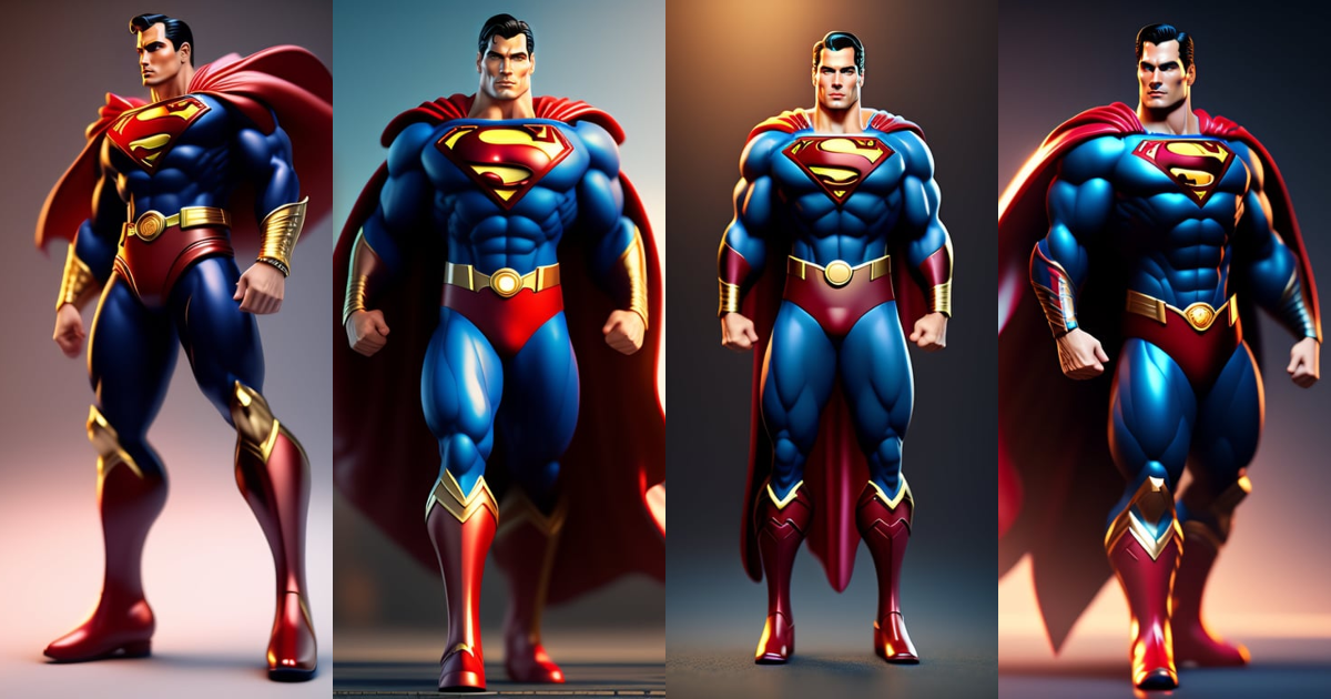 Lexica - Superman, full body cinematic style digital art render with ...