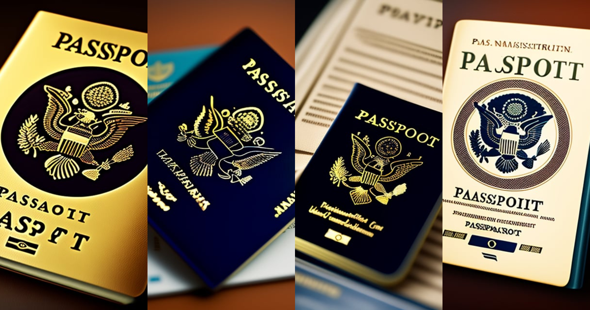 Lexica - Realistic looking US passport with letters "Passport" clearly ...