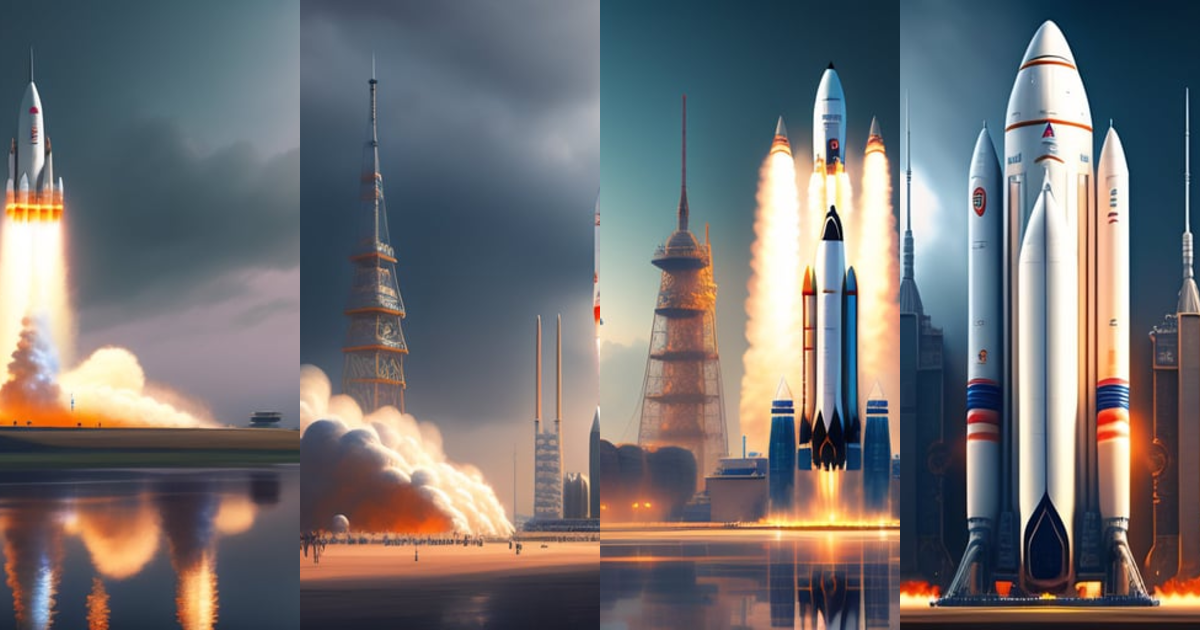 Lexica - A saturn v rocket on the launch pad, intricate, elegant ...