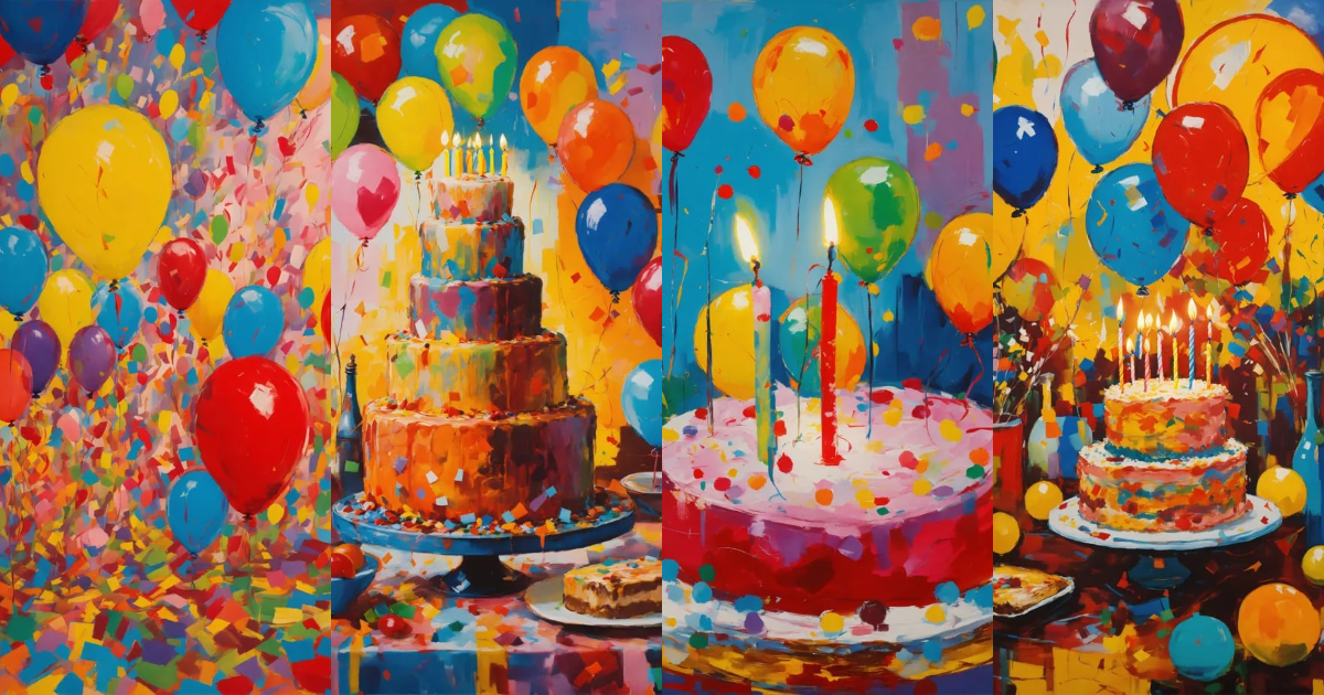 Lexica - Celebrate a Neo-Expressionist Birthday An Embrace of Festivity ...