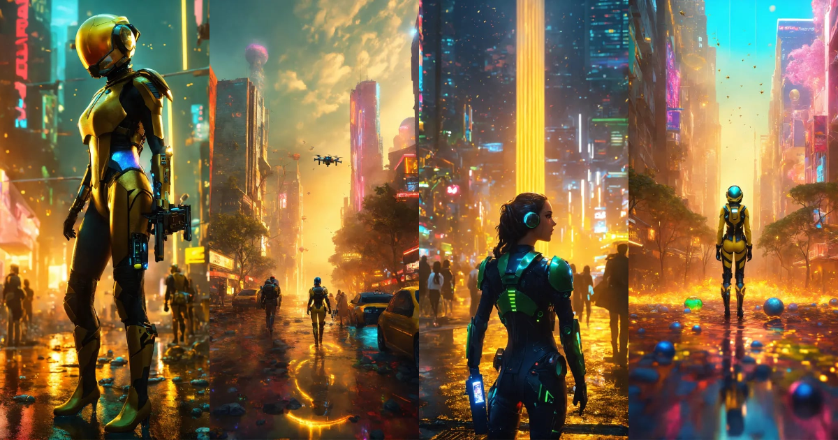 Lexica - Very colorful palete of Super realistic Playstation 6 vray ...