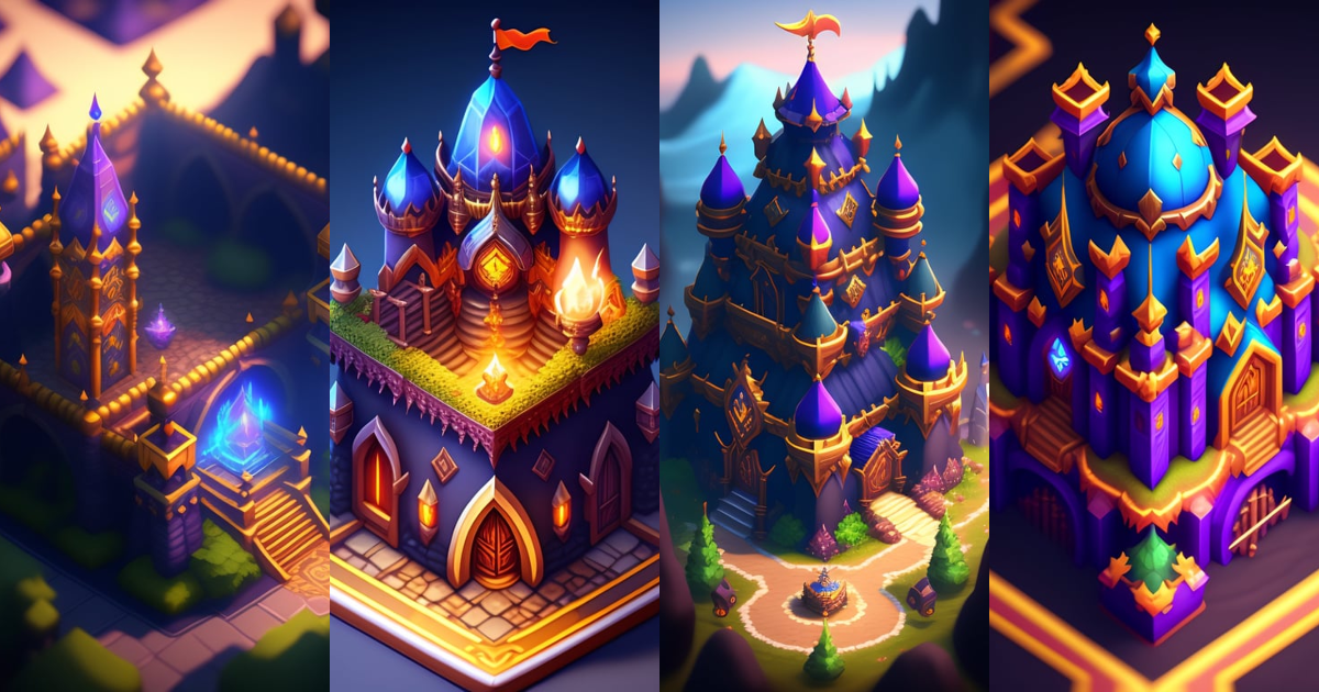 Lexica - Mage castle by blizzard entertainment, mobile game asset ...