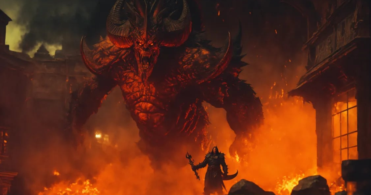 Lexica - Create an ultra-realistic photograph featuring Diablo the lord ...