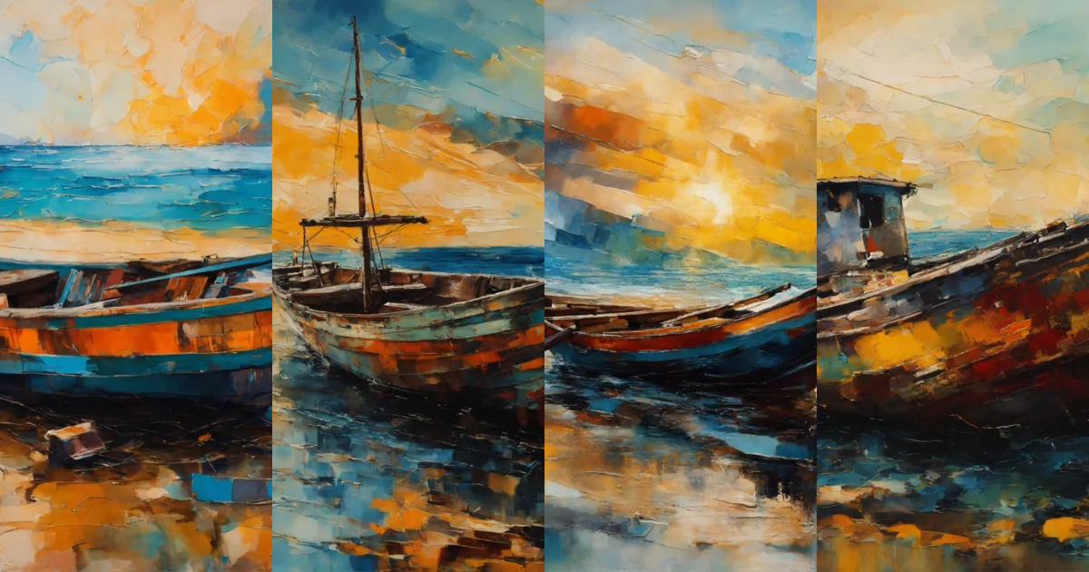 Lexica - Painting in the style of abstract expressionism with the sea ...