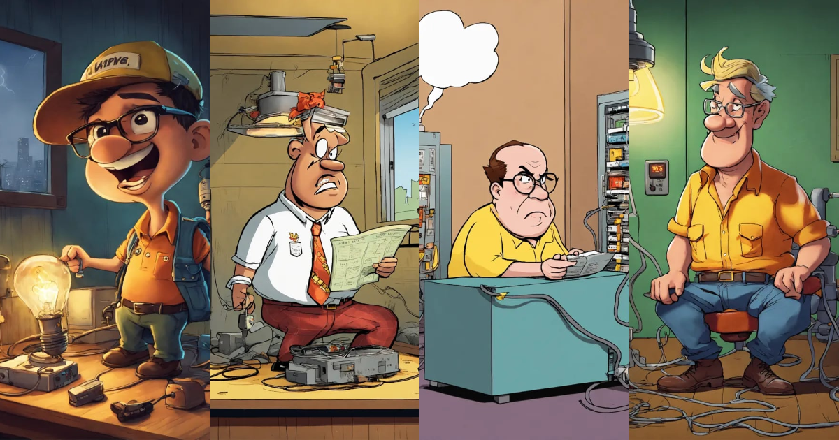 Lexica - A caricatured cartoon character shedding loads of unplanned ...