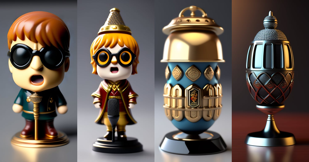 Lexica - Harry Potter wizard rock singing microphone funko realistic 3d ...
