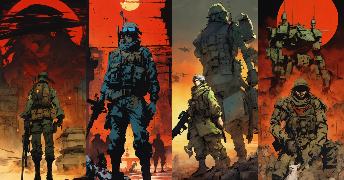 Lexica - Israeli-Palestinian conflict. In dark fantasy 80s anime yoji ...