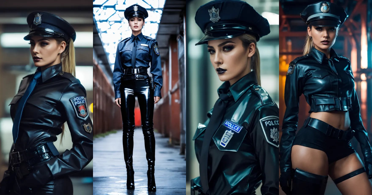 Lexica - Cyberpunk, stunning french seductress woman fashion model, straight high ponytail black ...