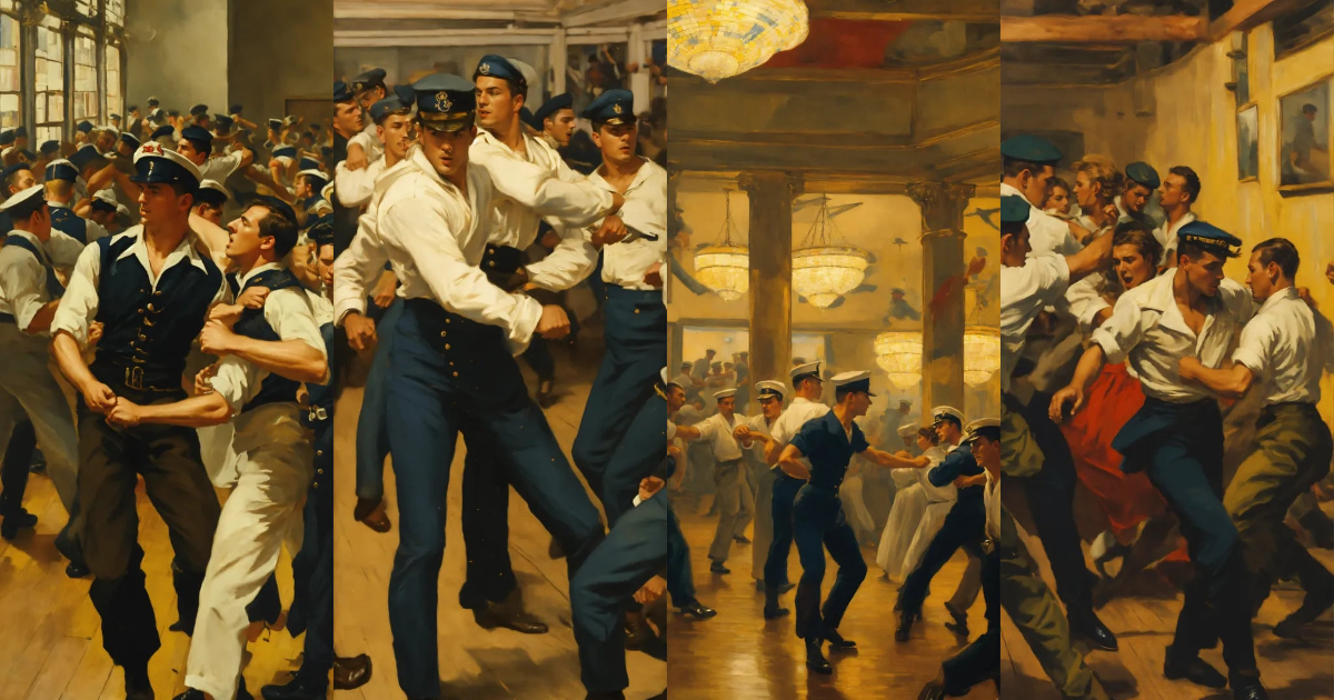 Lexica - Sailors fighting in a dance hall