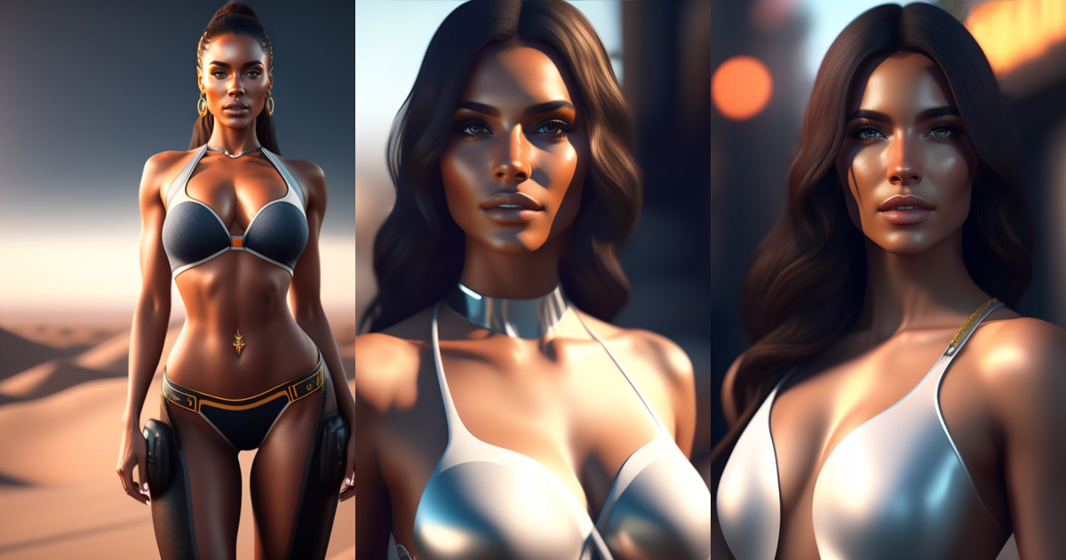 Lexica - Random beautiful woman, full shot, full body shot, HDR, Unreal Engine 5, Octane Render ...
