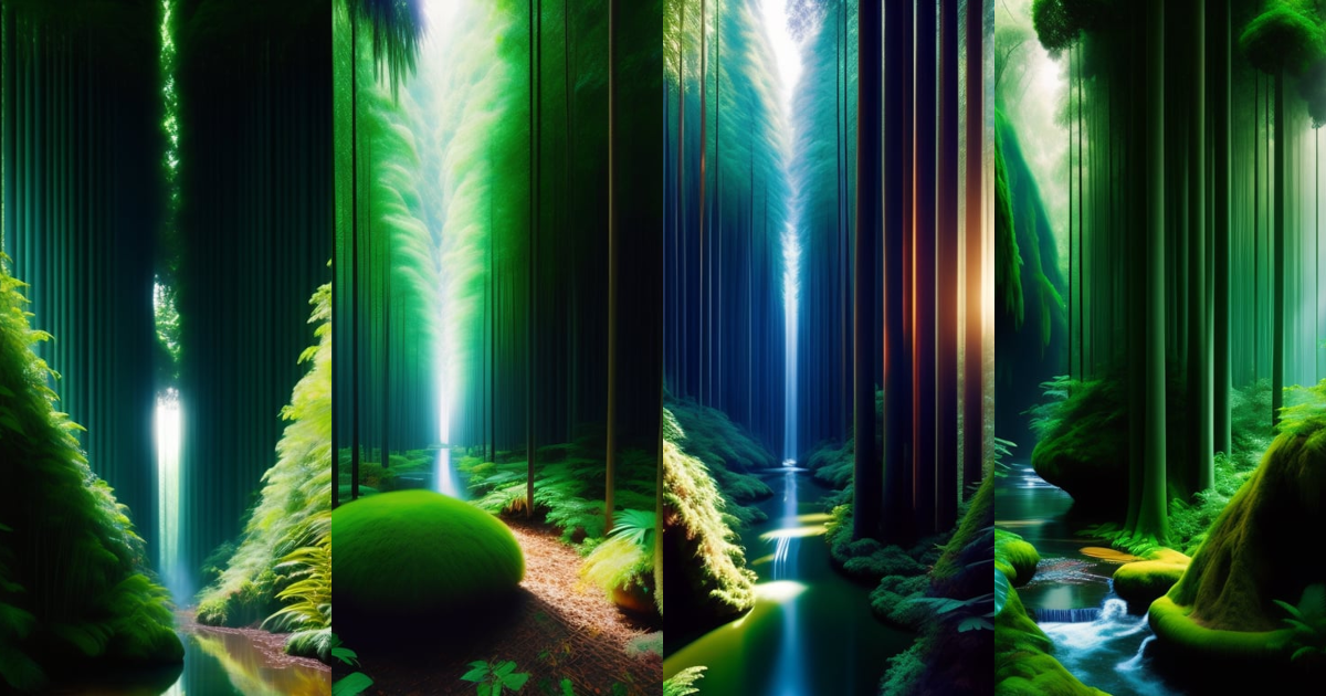 Lexica - Vibrant fantasy, photo-realistic, beautiful jungle, hyper ...