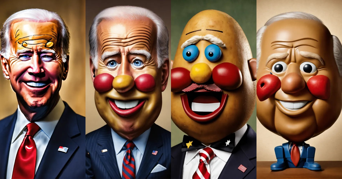 Lexica - Joe Biden, as a Mr potato head