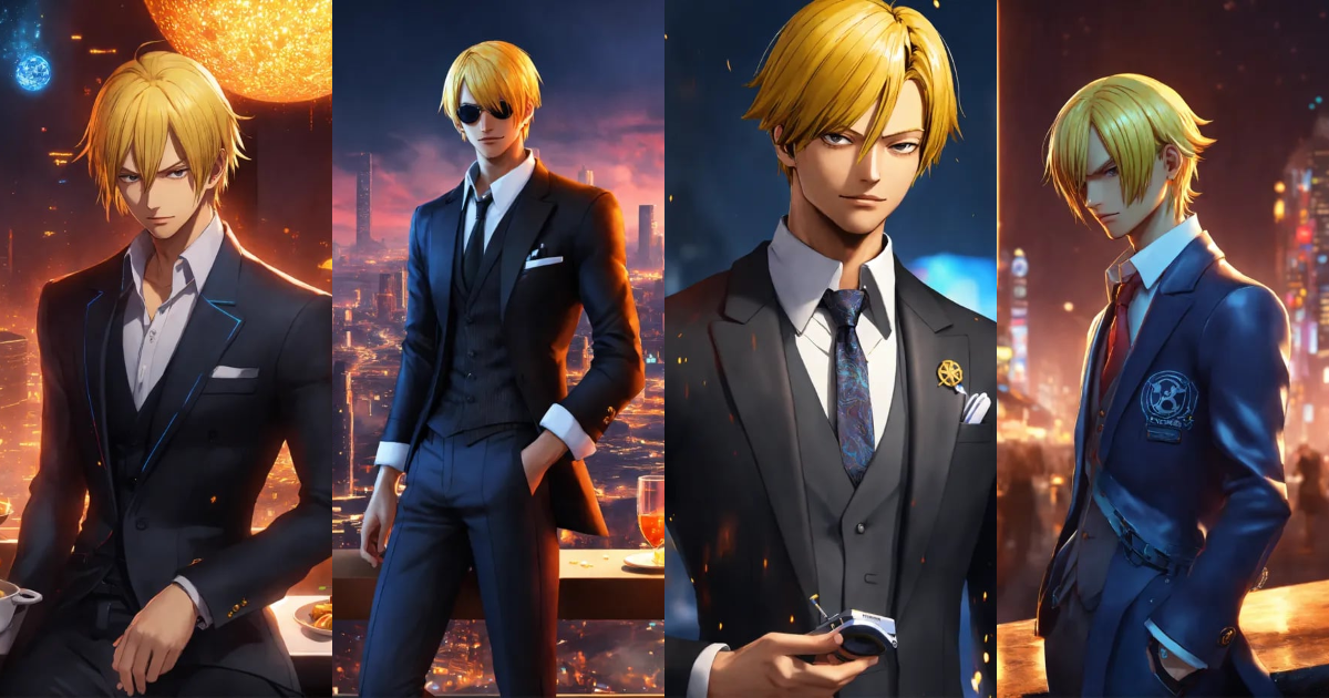 Lexica - Design a modern-day cyberpunk version of Sanji from One Piece ...