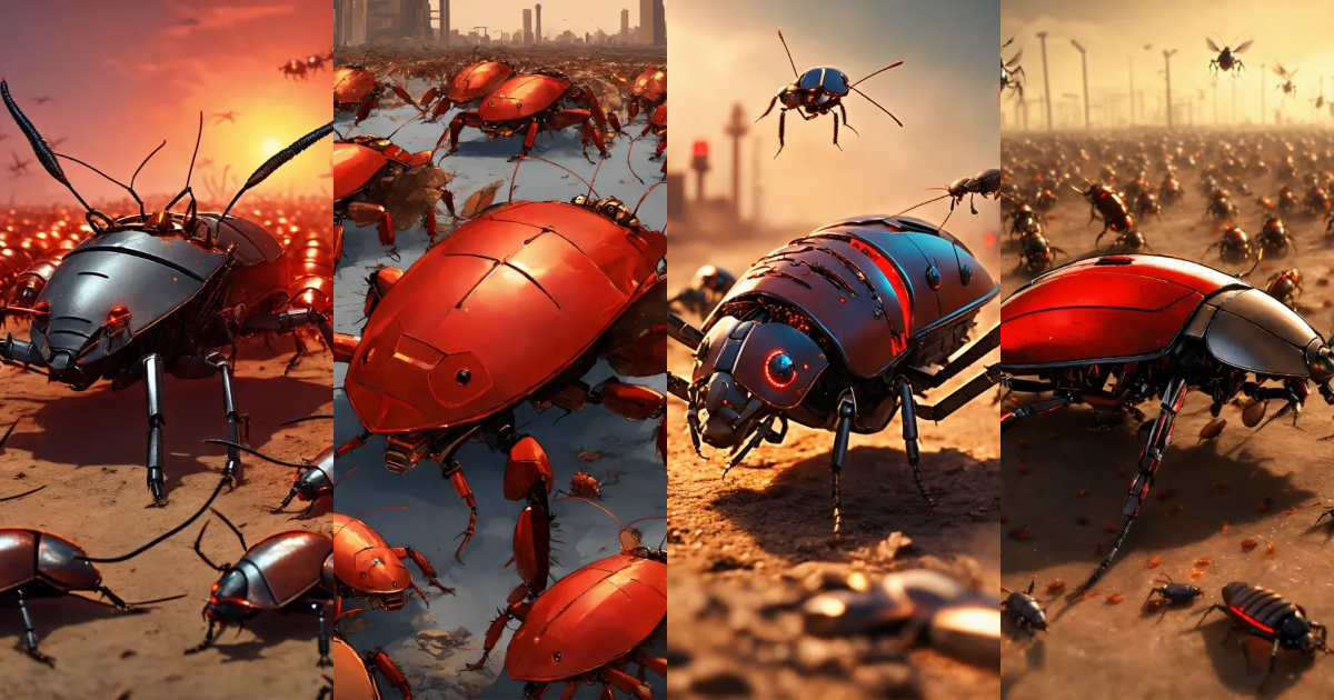 Lexica - Robotic cockroach invasion in a wasteland, multitudes ...