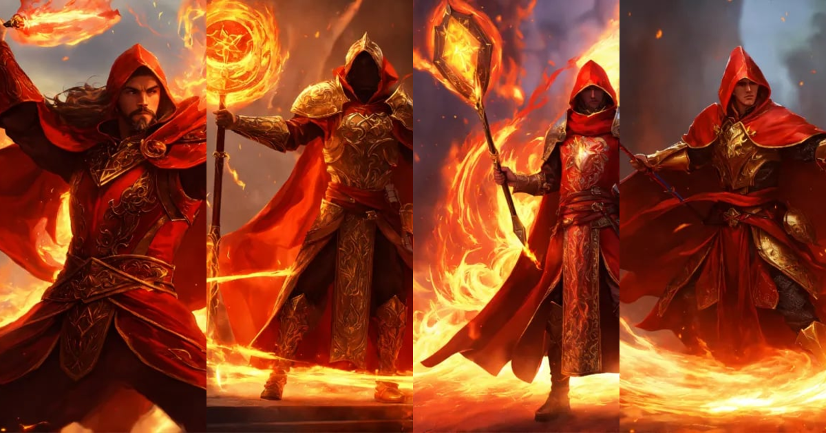 Lexica - Fire shield, shield made of flames, magical shield, magical ...