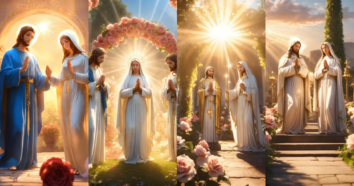 Lexica - Unreal engine 8k catholic portrait of the Virgin Mary and ...