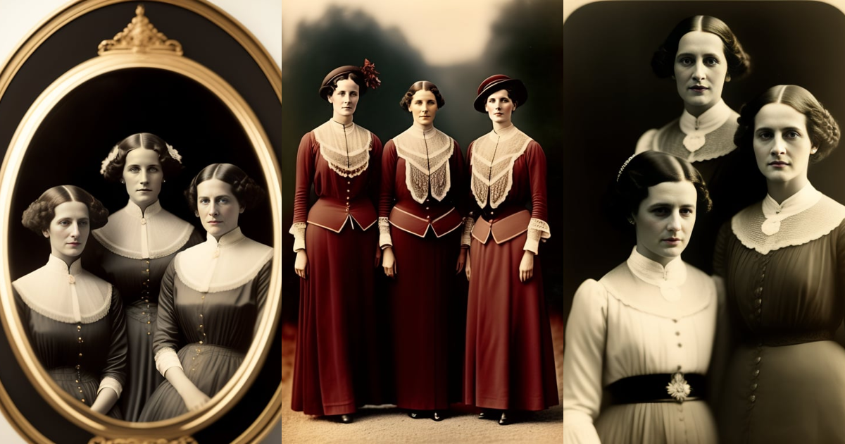 Lexica - 1910s three sisters photo