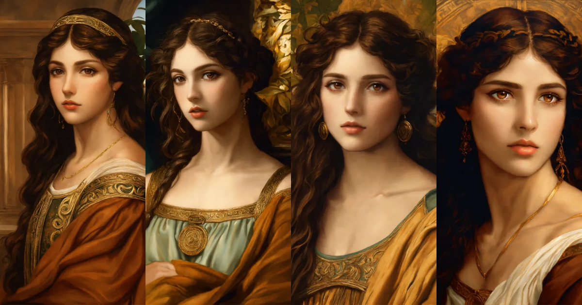 Lexica - Ambrosia Greek with brown hair and brown eyes. Renaissance ...