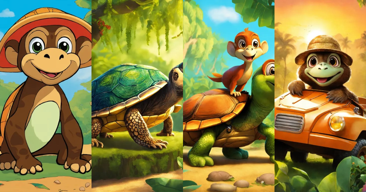 Lexica - One sunny morning, as the birds chirped and the monkeys swung ...